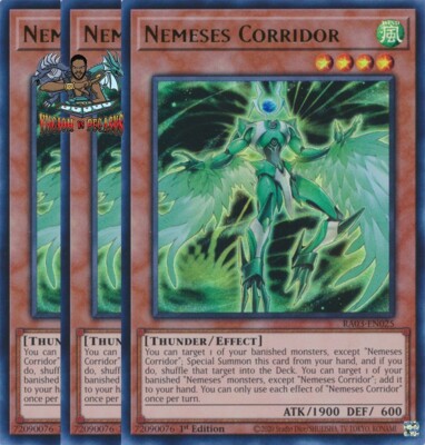 Yugioh! 3x Nemeses Corridor RA03-EN025 Ultra Rare 1st Ed NM | eBay