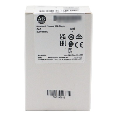 Allen Bradley 2080-RTD2 2-channel Resistance Thermometer Micro800 Plug ...