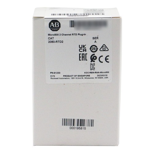 Allen Bradley 2080-RTD2 2-channel Resistance Thermometer Micro800 Plug ...