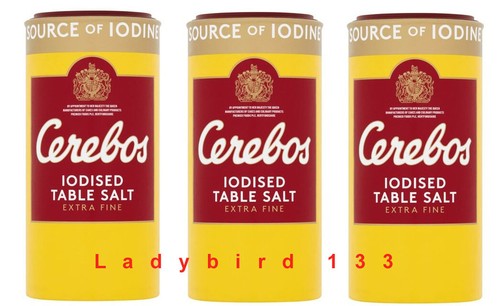 Cerebos Extra Fine Iodised Table Salt 400g x3 | eBay