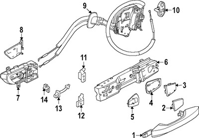 Genuine Nissan Handle Outside Gasket 80653-7LF0A | eBay