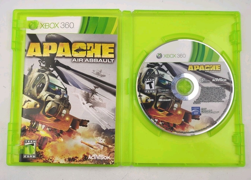 Apache: Air Assault Xbox 360 Complete In Box W/Manual CIB Tested ...