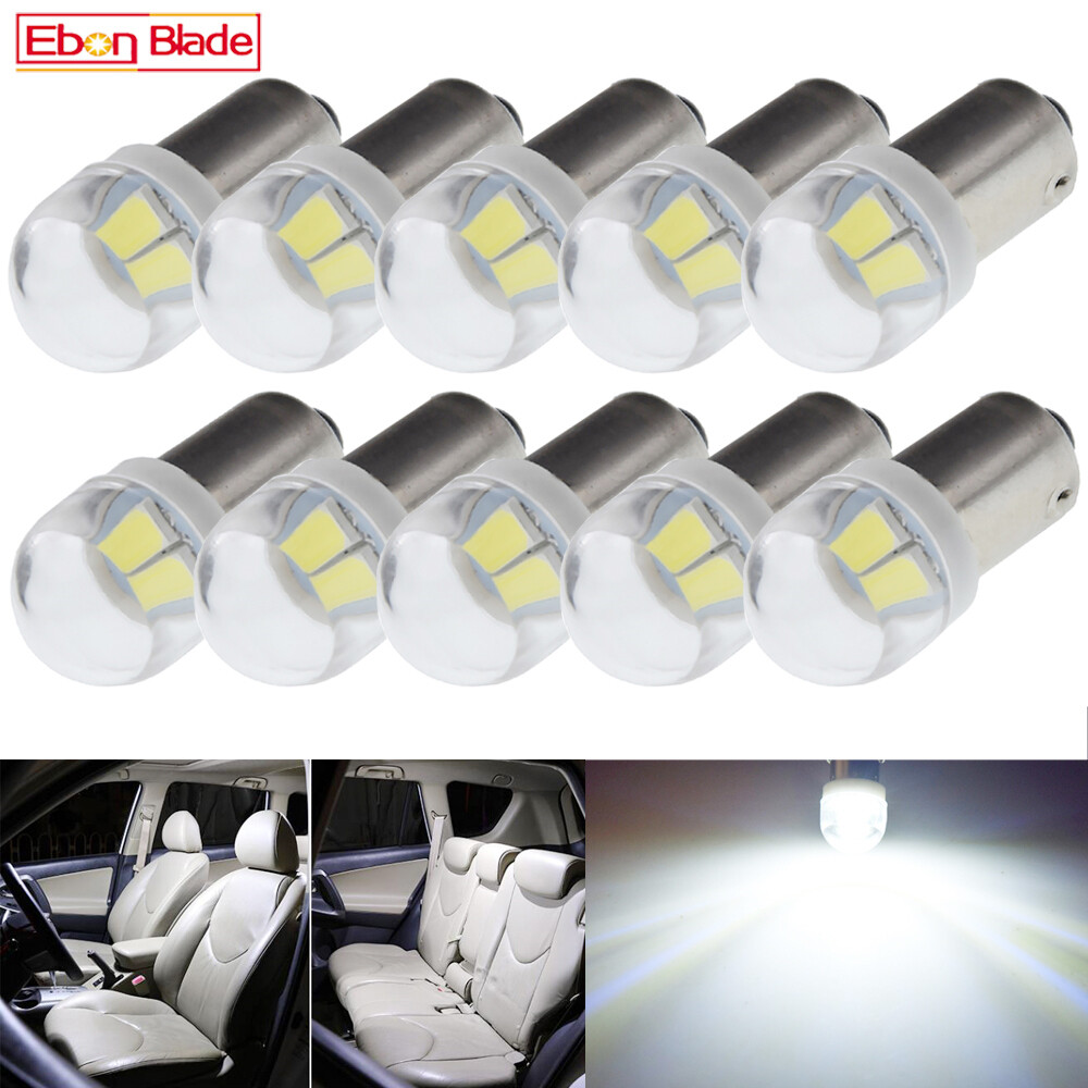 10 x 6V 6 Volt BA9S T4W LED Indicator Dash Dome Light Side Parking Bulb ...