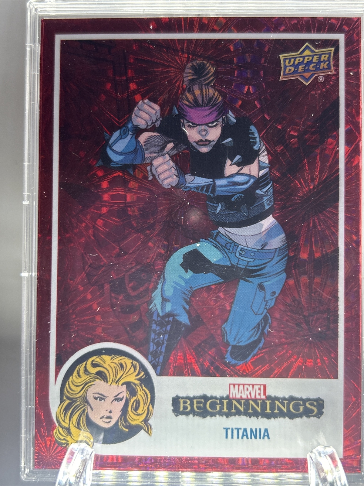 2022 Upper Deck Marvel Beginnings Vol. 2 S 1 Titania Red Supernova #110 ...