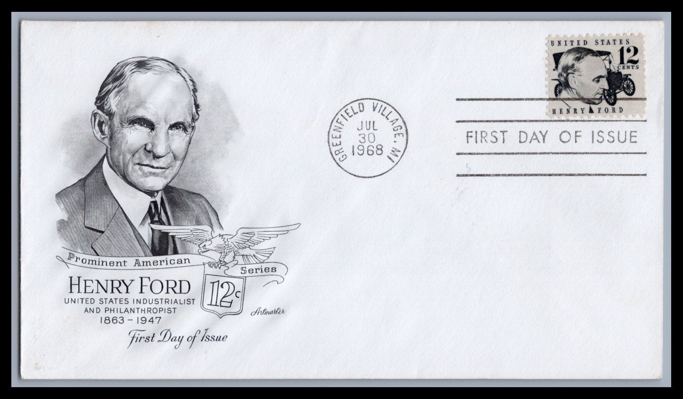 US FDC # 1286A 12c Henry Ford Artmaster 1968, 9e443 | eBay