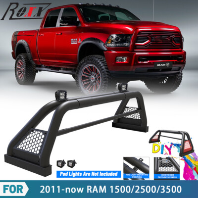 Roll Sport Bar Chase Rack Bed Bar For 2011-2025 Dodge Ram 1500/25/3500 ...