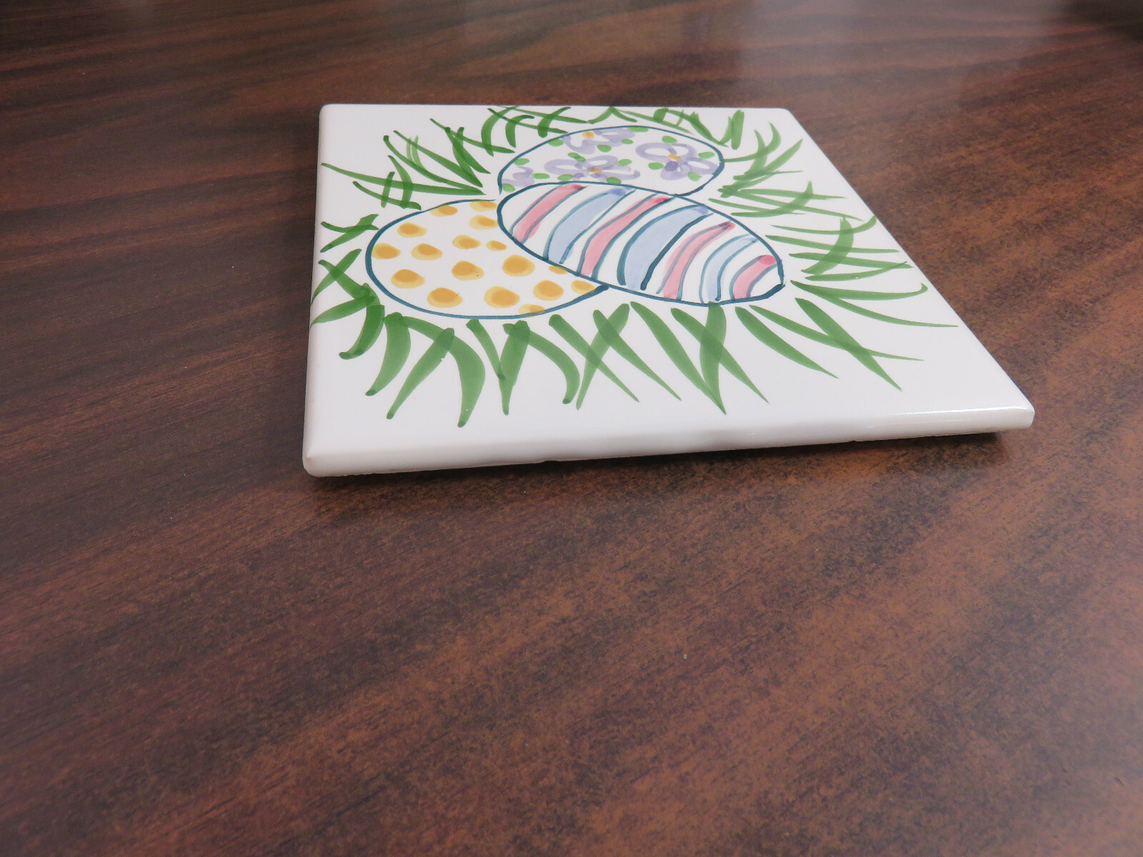 Jan Pugh SIGNED Packer Creek Pottery Trivet 6 1/4" inch square Tile ...