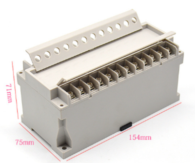 1pc 154*75*71mm enclosure electrical din rail housing case switch box ...