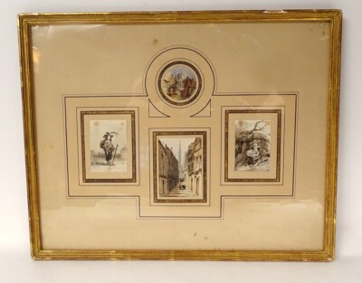 Frame 4 Watercolors Constantin City Views Cathedral Shepherd Hawker ...