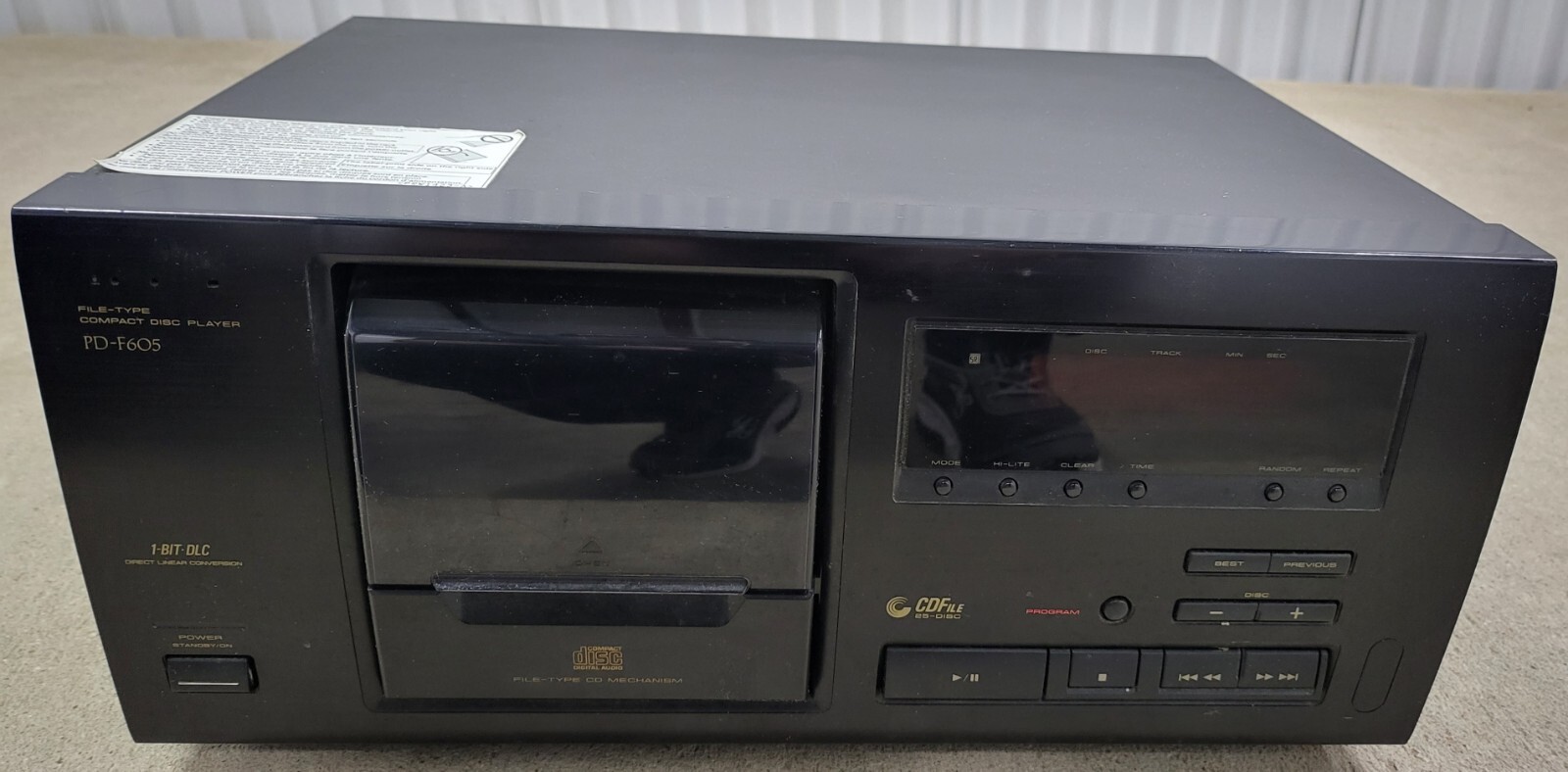 Pioneer 25 Disc CD Changer PD-F605 Black Vintage 1996 No Remote! FOR ...