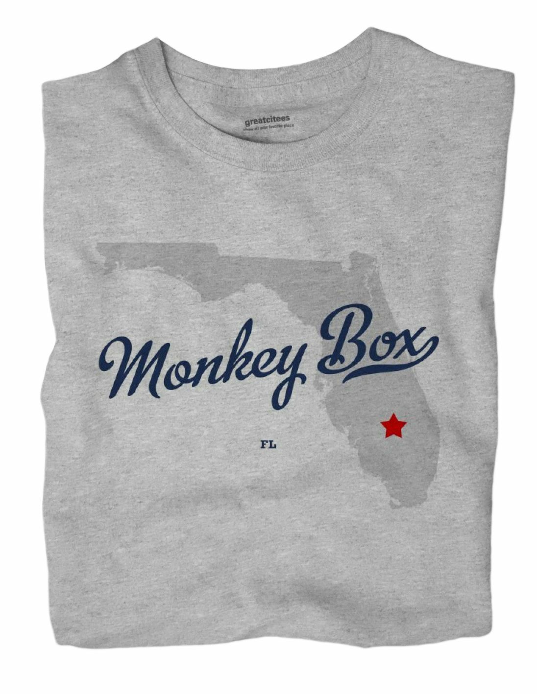 Monkey Box Florida FL T-Shirt MAP | eBay