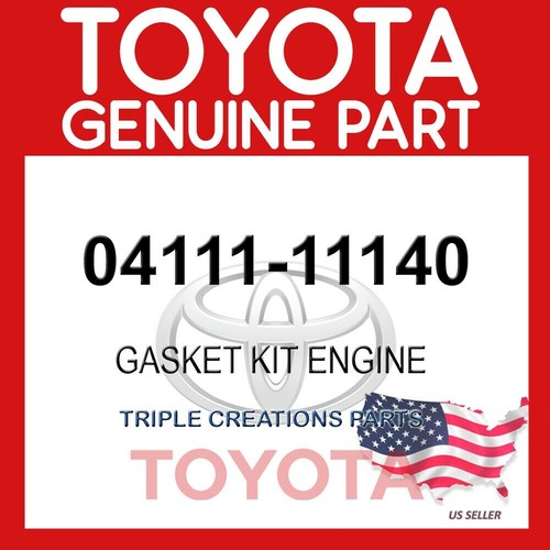 GENUINE OEM TOYOTA GASKET KIT, ENGINE 04111-11140 | eBay