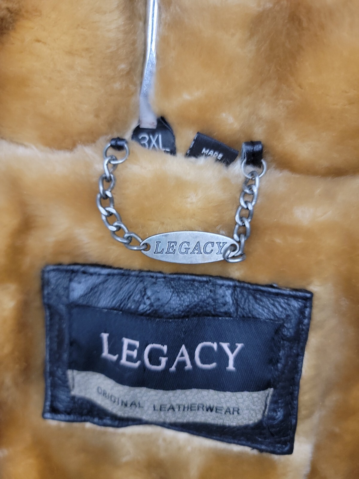 1990 Legacy Original Leather Jacket Men Size 3XL - Gem