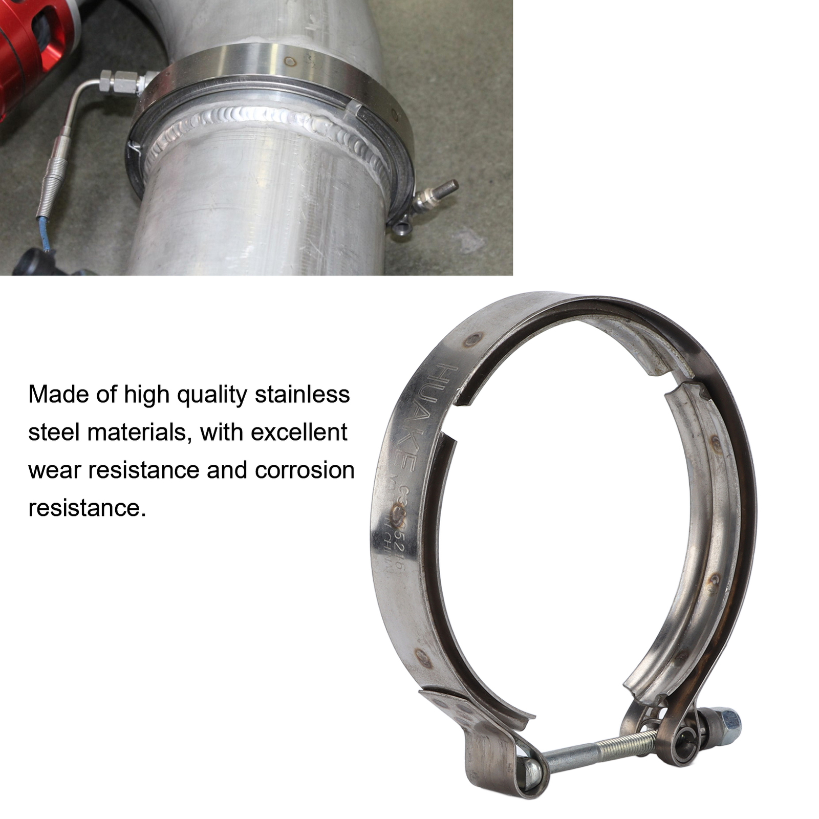 Turbocharger V Clamp Exhaust V Band Clip Stainless Steel For Car | eBay
