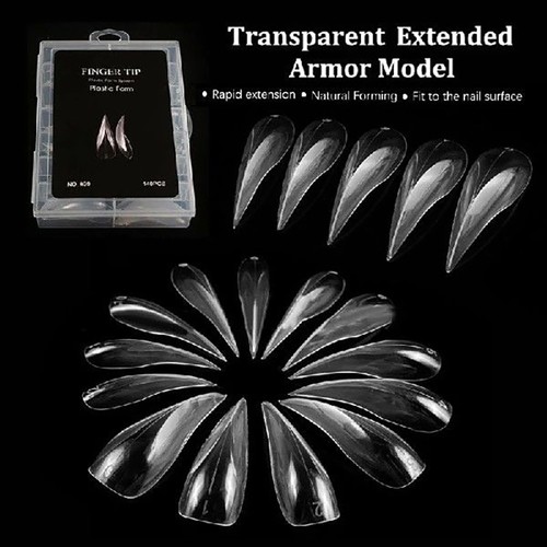 70/140/150pcs Eagle's Talon False Nail Tips Curved Stiletto Fake Nails ...