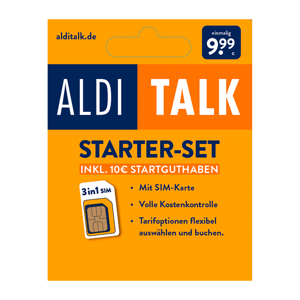 ALDI-Talk ALDI-Mobile MEDION-Mobile Prepaid-SIM ink. 10€ Startguthaben ...