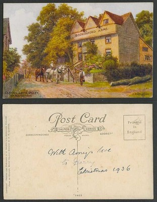 AR Quinton 1936 Postcard Old Inn, Loose Valley Maidstone, Brockingford ...