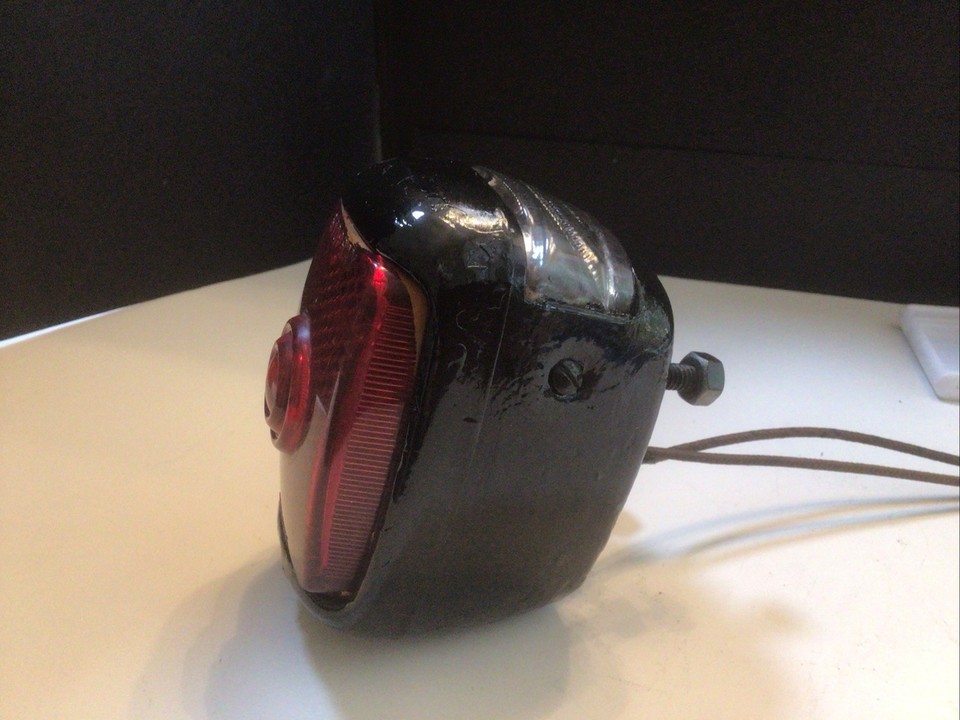 Vintage 1940s-50s Chevy Truck Tail Light Red Stopray Stimsonite | eBay