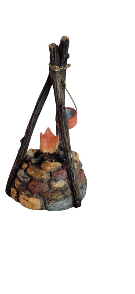 Fontanini Italy Lighted Camp Fire & Pot 3.5"H x 2"D Multicolor | eBay