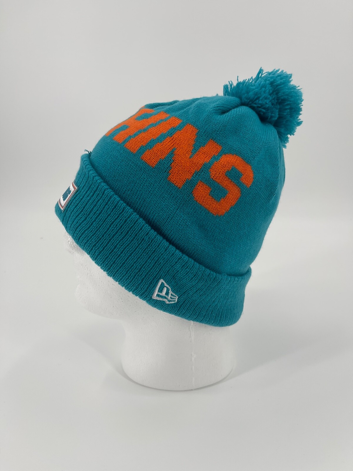 MIAMI DOLPHINS LOGO TEAM ISSUED NFL NEW ERA AQUA BEANIE ALL SIZES! | eBay