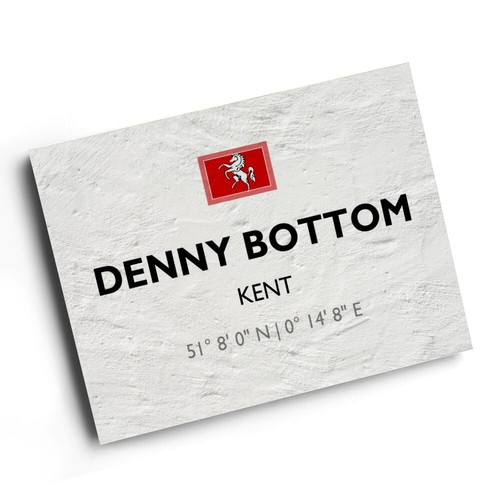 A4 PRINT - Denny Bottom, Kent - Lat/Long TQ5639 | eBay