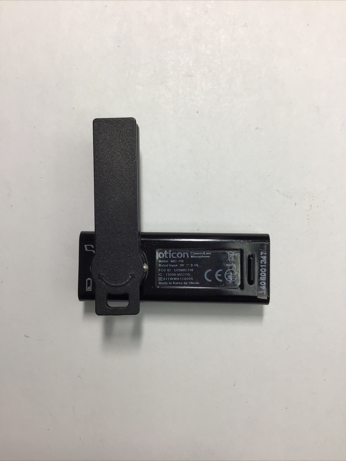 OTICON CONNECTLINE WIRELESS MICROPHONE MIC-110 FOR OTICON HEARING AIDS ...