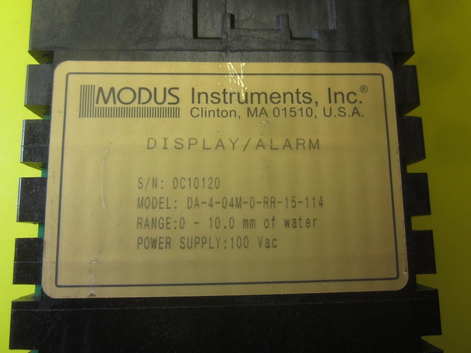 Modus Instruments DA-4-04M-0-RR-15-114 Display Alarm Meter 120 Vac | eBay
