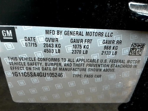 Timing Cover VIN 1 4th Digit New Style 2.5L 15 IMPALA 188469 | eBay