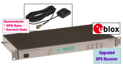 Arbiter Systems 1084B Opt 27 8x IRIG-B UPGRADED ublox GPS Clock LCD ...