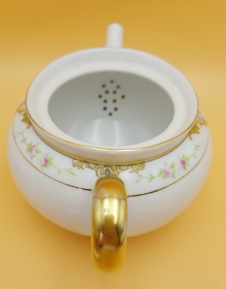 Vintage NORITAKE MORIMURA 7 pcs. Tea Set (Teapot, Creamer & Sugar Dish ...