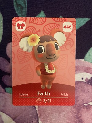 Faith Animal Crossing Amiibo Card | eBay