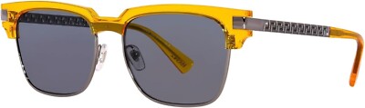 [0VE4447] Versace Transparent Yellow Frame With Dark Blue *NEW* | eBay