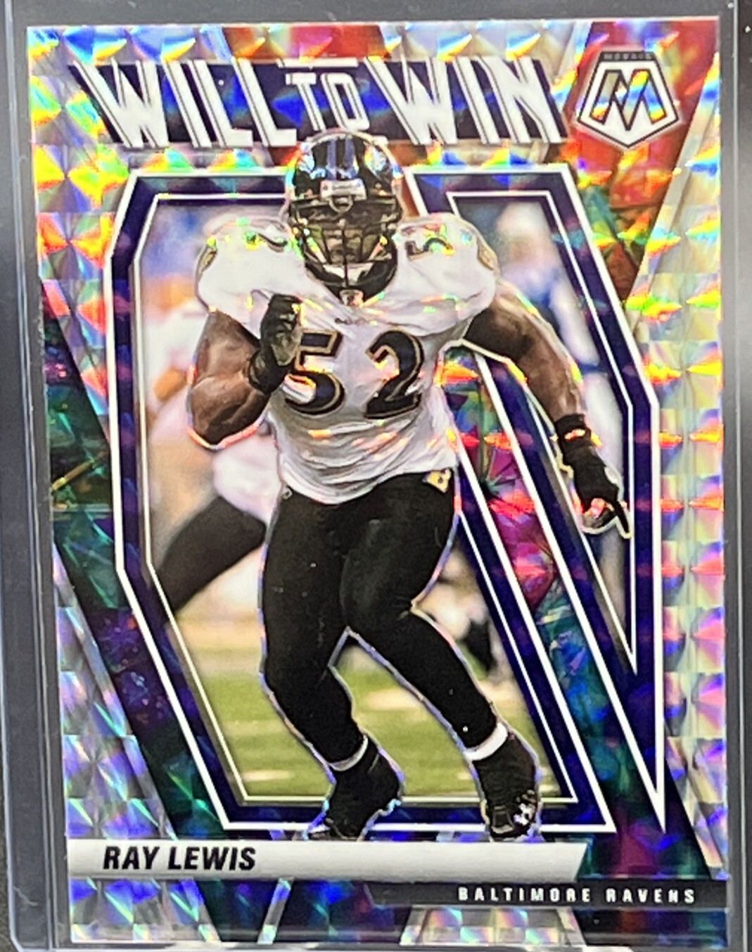 2021 Mosaic RAY LEWIS #WW-17 Will to Win SILVER PRIZM SP Ravens FREE ...
