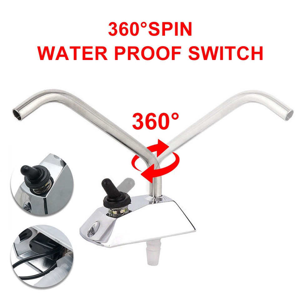 12V Water Pump Self Priming Camping Boat Caravan Pressure Tap 4.3Lpm ...