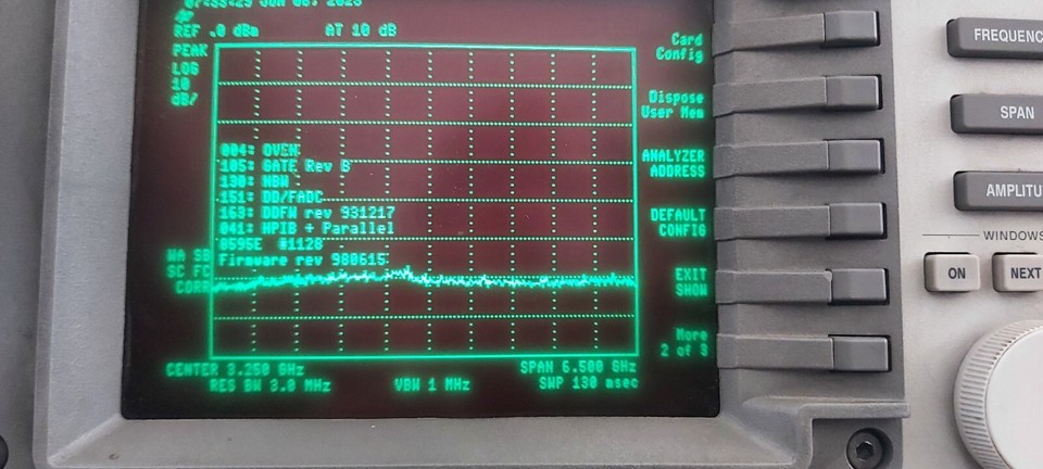 HP Agilent 8595E Spectrum Analyzer 9 kHz-6.5 GHz Opt. 004 105 130 151 ...