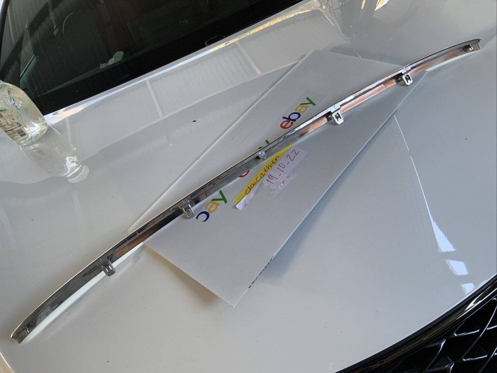 2011-2013 TOYOTA HIGHLANDER FRONT BUMPER LOWER CHROME MOLDING 52711 ...