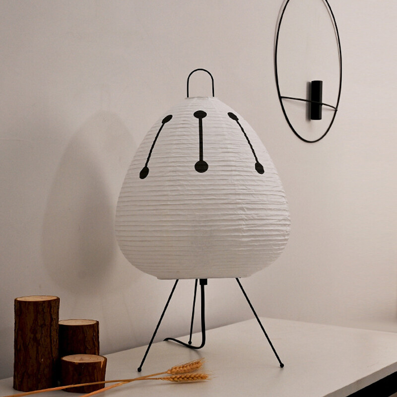 Japanese Rice Paper Table Lamps Akari Noguchi Yong Desk Lamp Bedroom ...