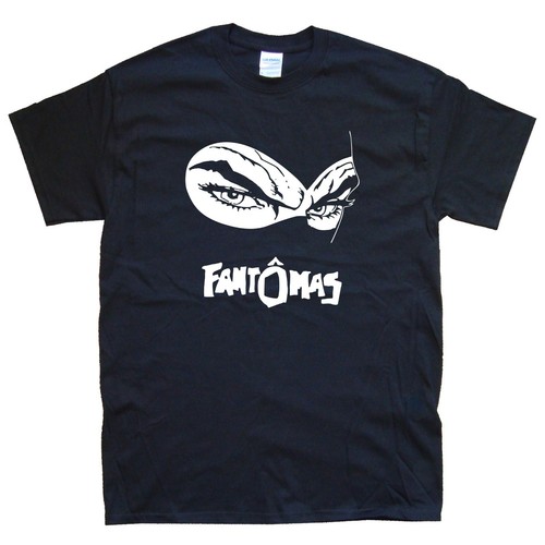 FANTOMAS T-SHIRT sizes S M L XL XXL colours Black, Navy Blue lombardo ...