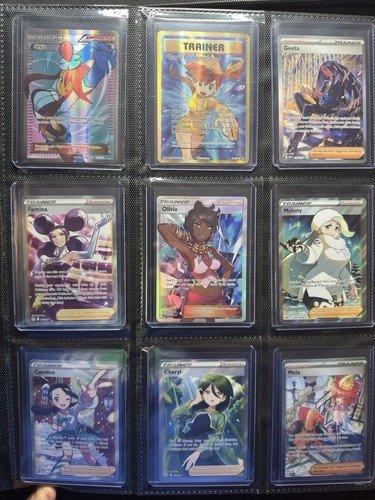 Pokémon TCG Full Art Trainers Lot of 63 Trainer Cards NM Condition No ...