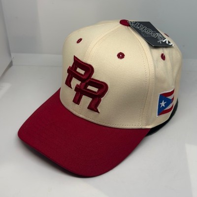 PUERTO RICO BASEBALL PR 3-D EMBROIDERED - PR FLAG & LETTERS AT SIDE ...