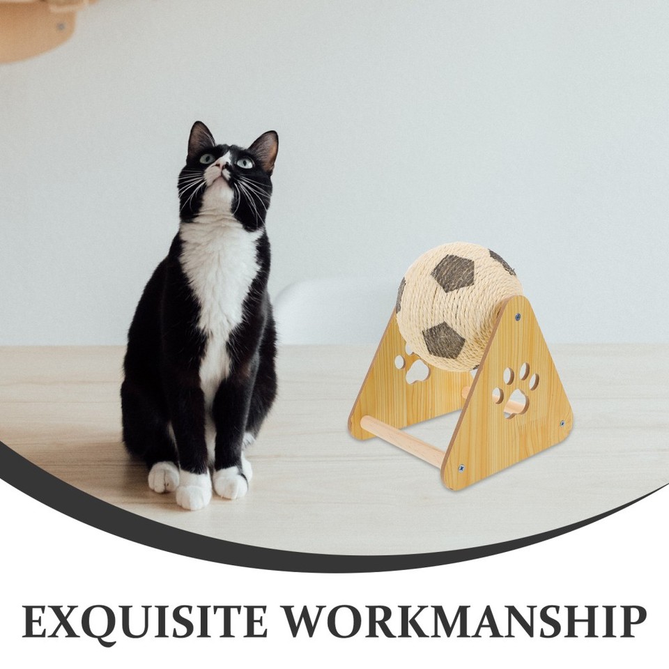 Cat Scratcher with Ball: Sisal Cat Scratch Stand - Large Kitten ...