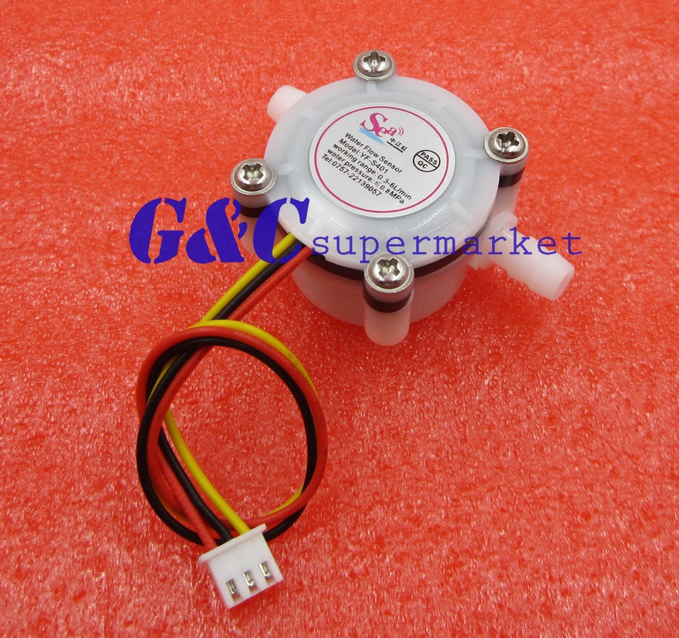 5PCS Water Flow Sensor Switch Meter Coffee Dispenser Counter Fluid ...