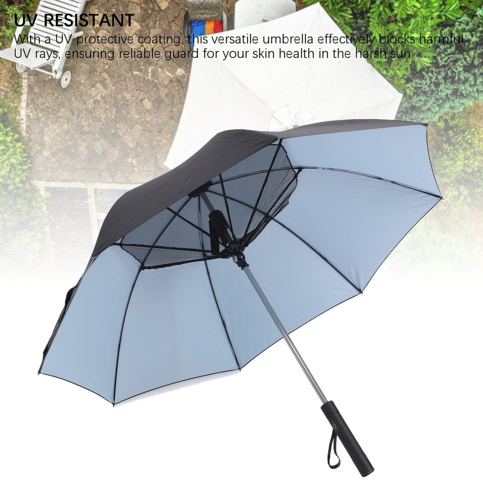 Misting Umbrella with Fan Cooling Fan Sun Umbrellas for Sun Protection Cooling | eBay
