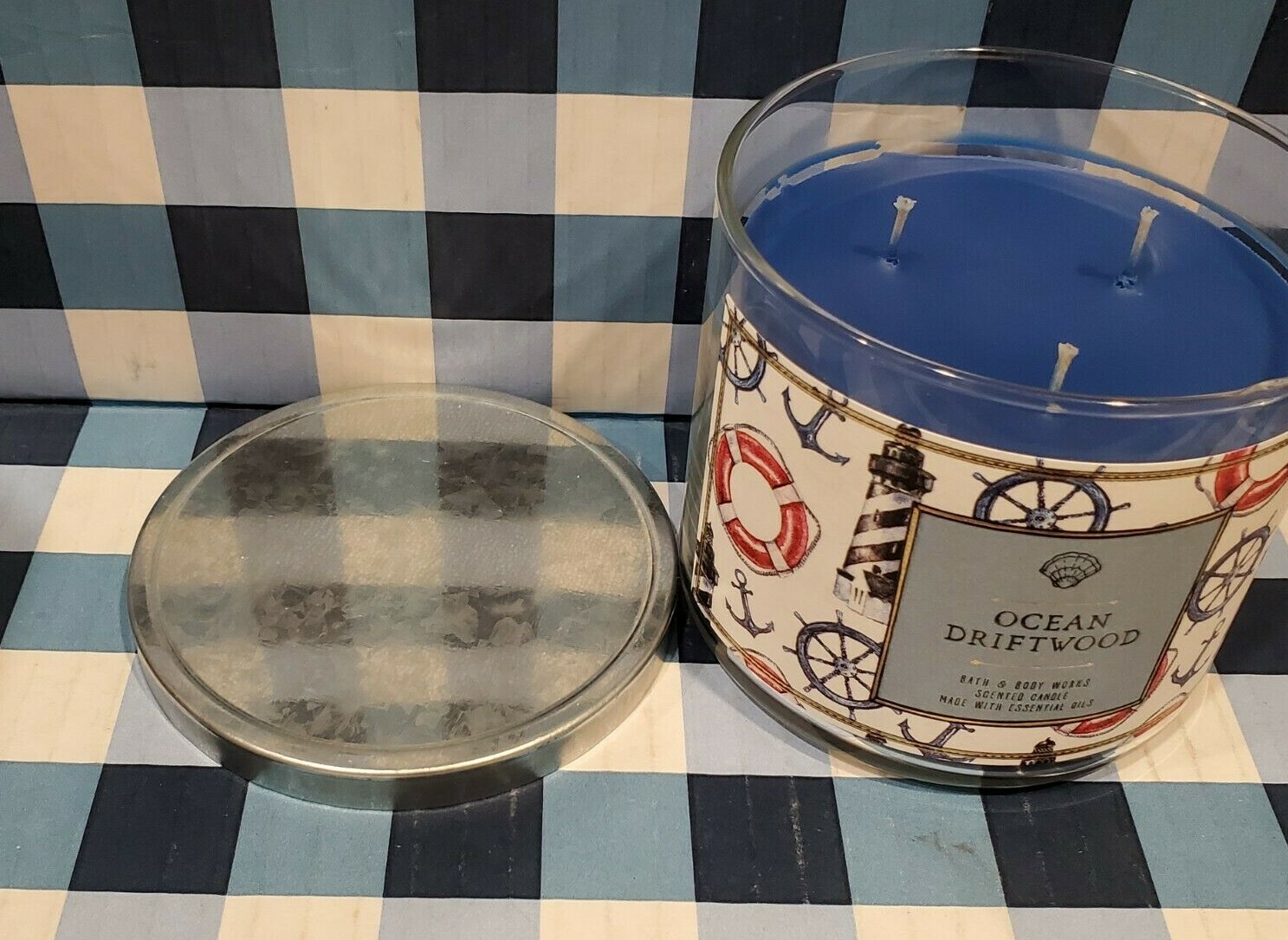 OCEAN DRIFTWOOD 3 Wick Candle x2 Bath & Body Works White Barn | eBay