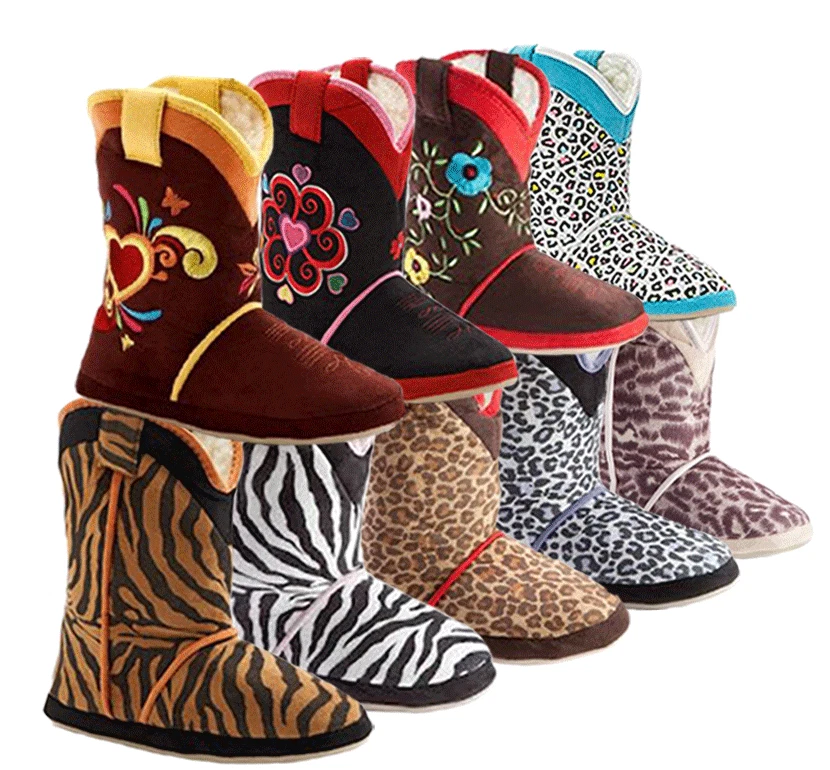 Cowboy Boot Slippers For Women