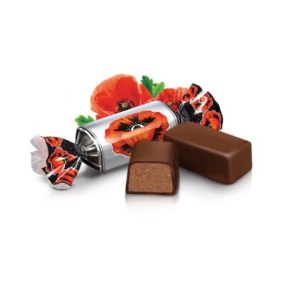 Ukrainian Sweets ROSHEN Chocolate Candy "Krasny mak / Red Poppy" 200g ...