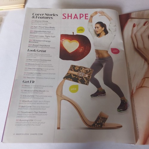 2014 March, SHAPE Magazine, "Sharon Stone 56 & Hotter Than Ever" | eBay