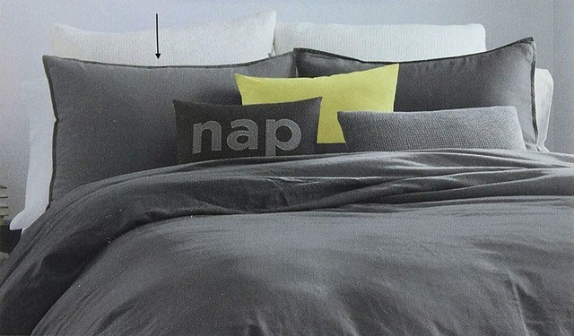 Kenneth Cole Reaction Home Mineral Standard Pillow Sham in Gunmetal for ...