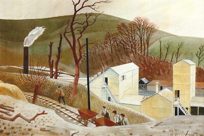 Postcard Eric Ravilious "Cement Works No. 2" 1934 MINT Unused | eBay