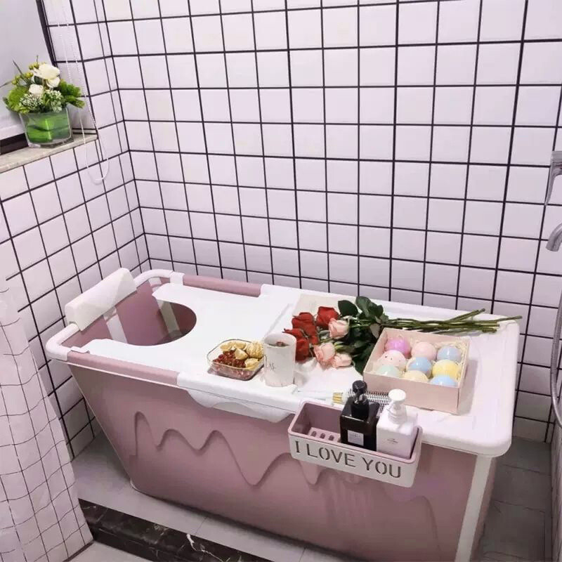 105/120/140cm Foldable Bathtub Adult Children Bathroom Water Spa Barrel ...